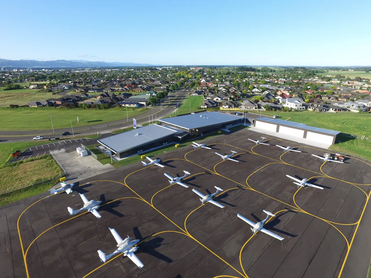 Aviation School Building Aerial