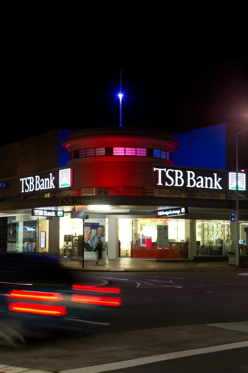 TSB Building by night