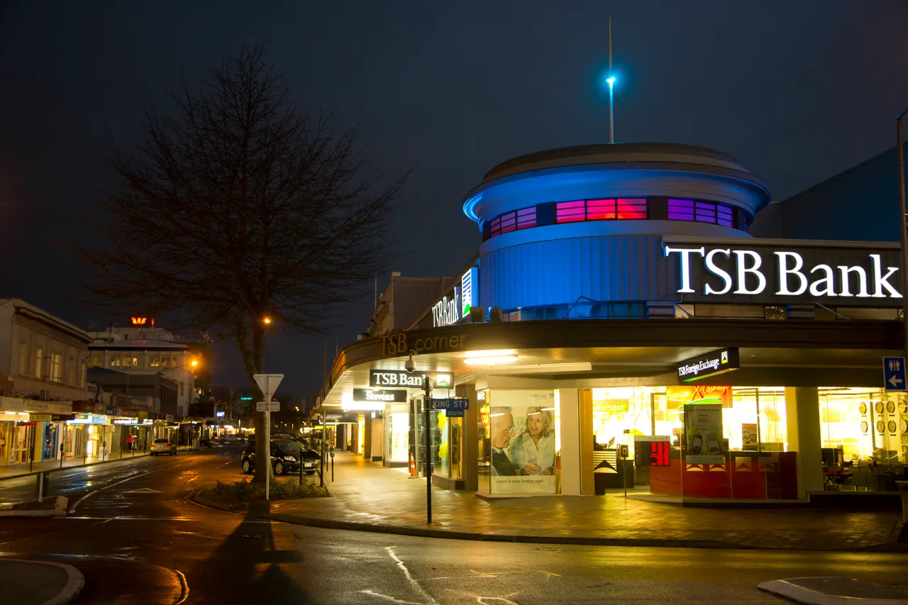 TSB Building by night